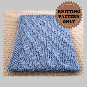 Reversible Baby Blanket Knitting Pattern PDF - Etsy
