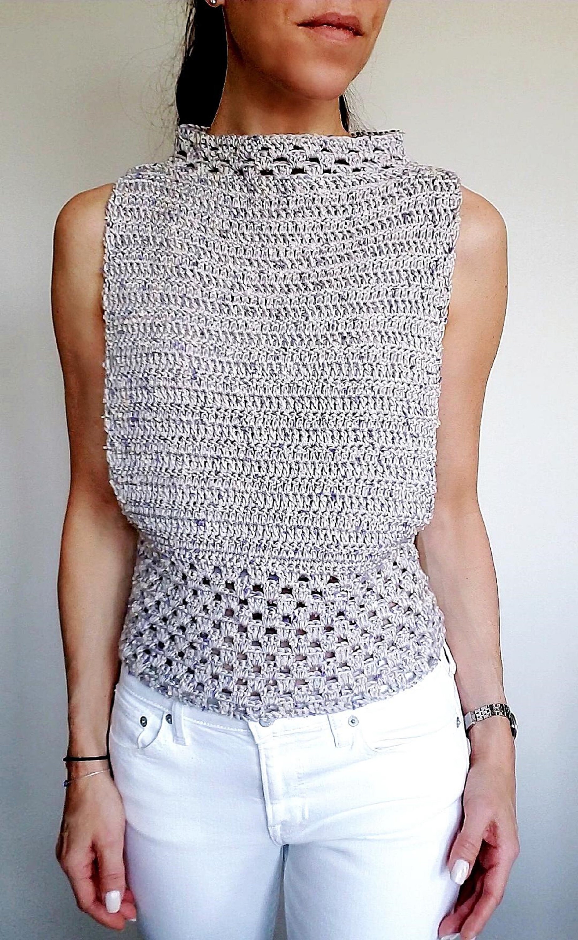 Alluring Open Sided Vest Crochet Pattern PDF Easy Beginner - Etsy