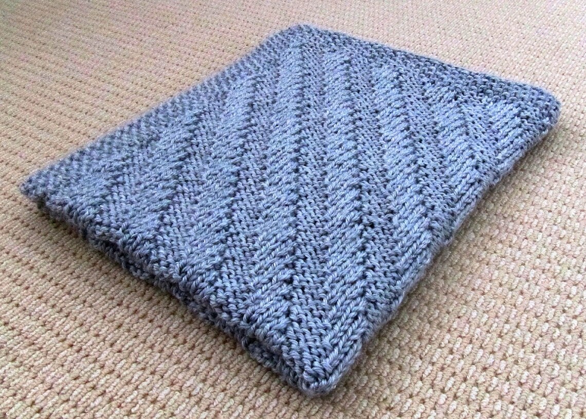 Reversible Baby Blanket Knitting Pattern PDF - Etsy