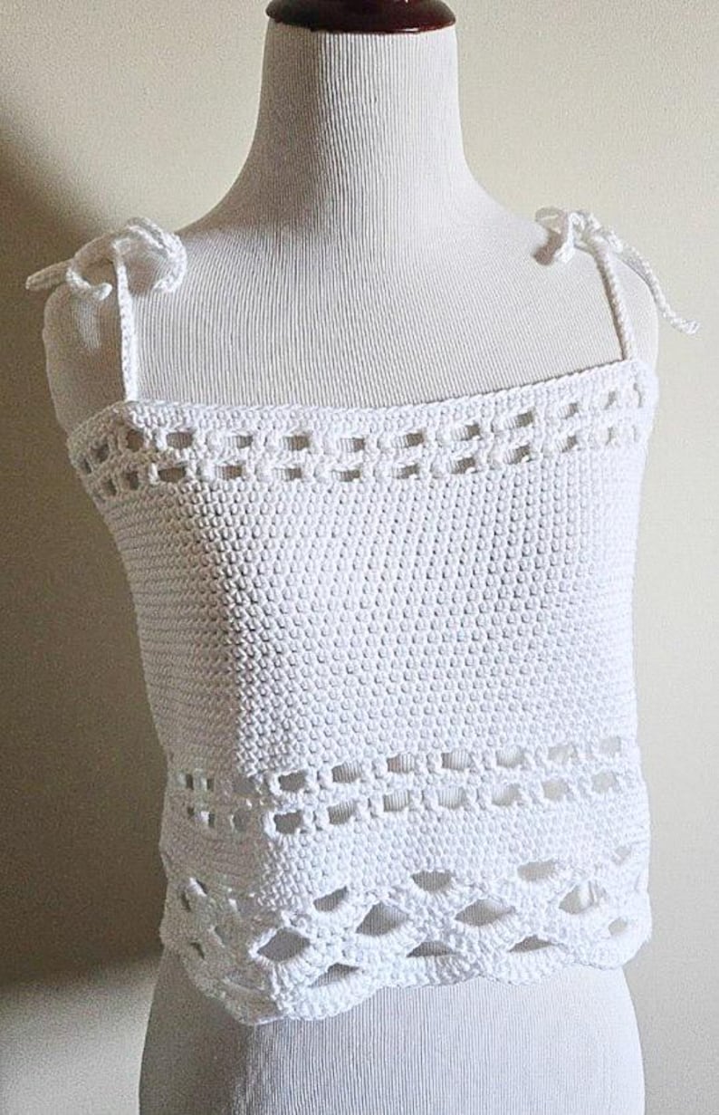 Cropped Tube Top Crochet Pattern PDF, Summer Crochet, Beach Top ...