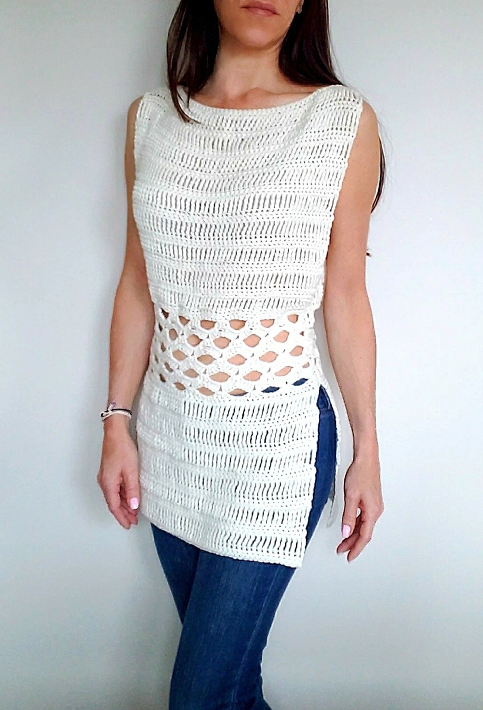 Fiesta Tunic Cover up Crochet Pattern PDF All Sizes Easy - Etsy