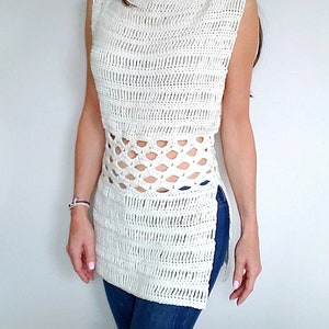 Fiesta Tunic Cover up Crochet Pattern PDF All Sizes Easy - Etsy