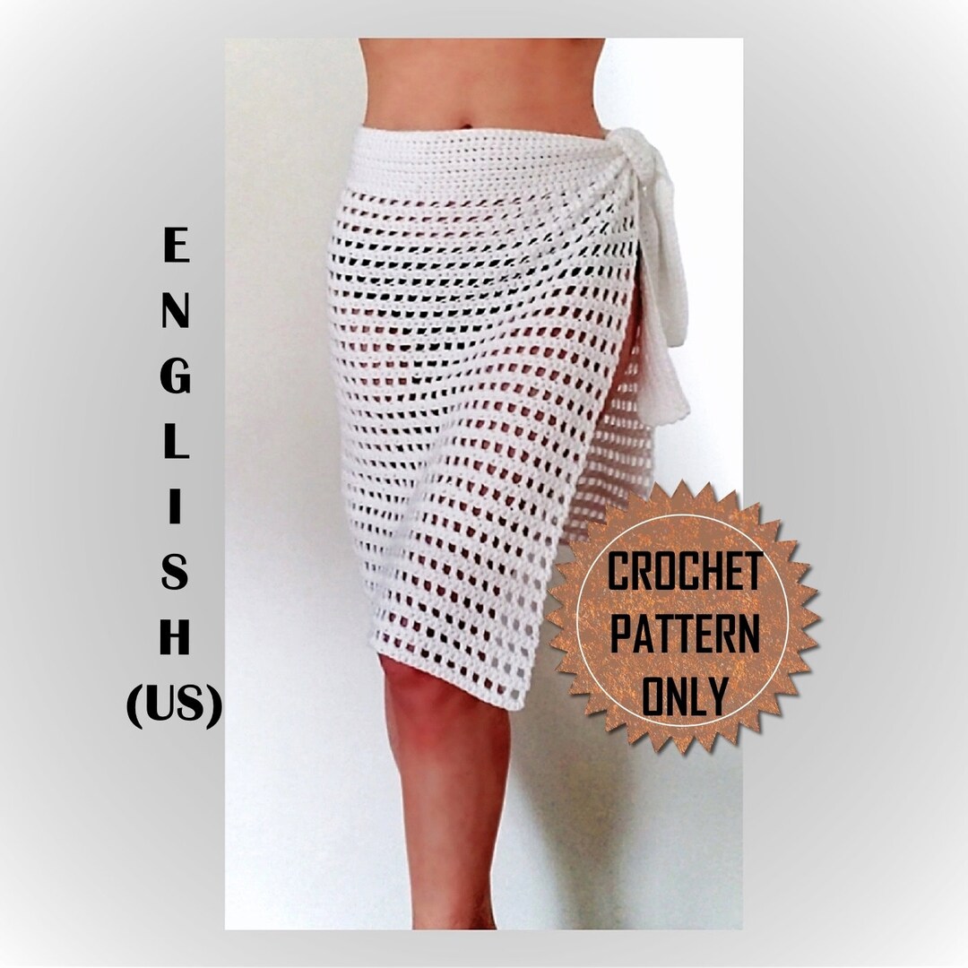 Mesh Sarong Crochet Pattern PDF Easy Beginner - Etsy