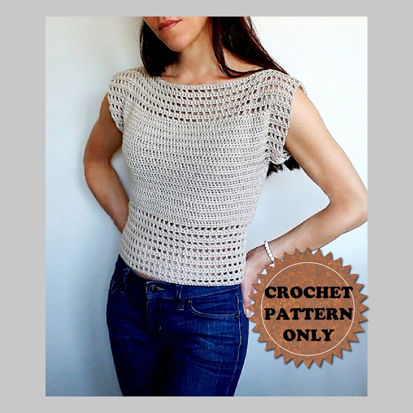Timeless Mesh Top Crochet Pattern PDF Easy Beginner Cap - Etsy