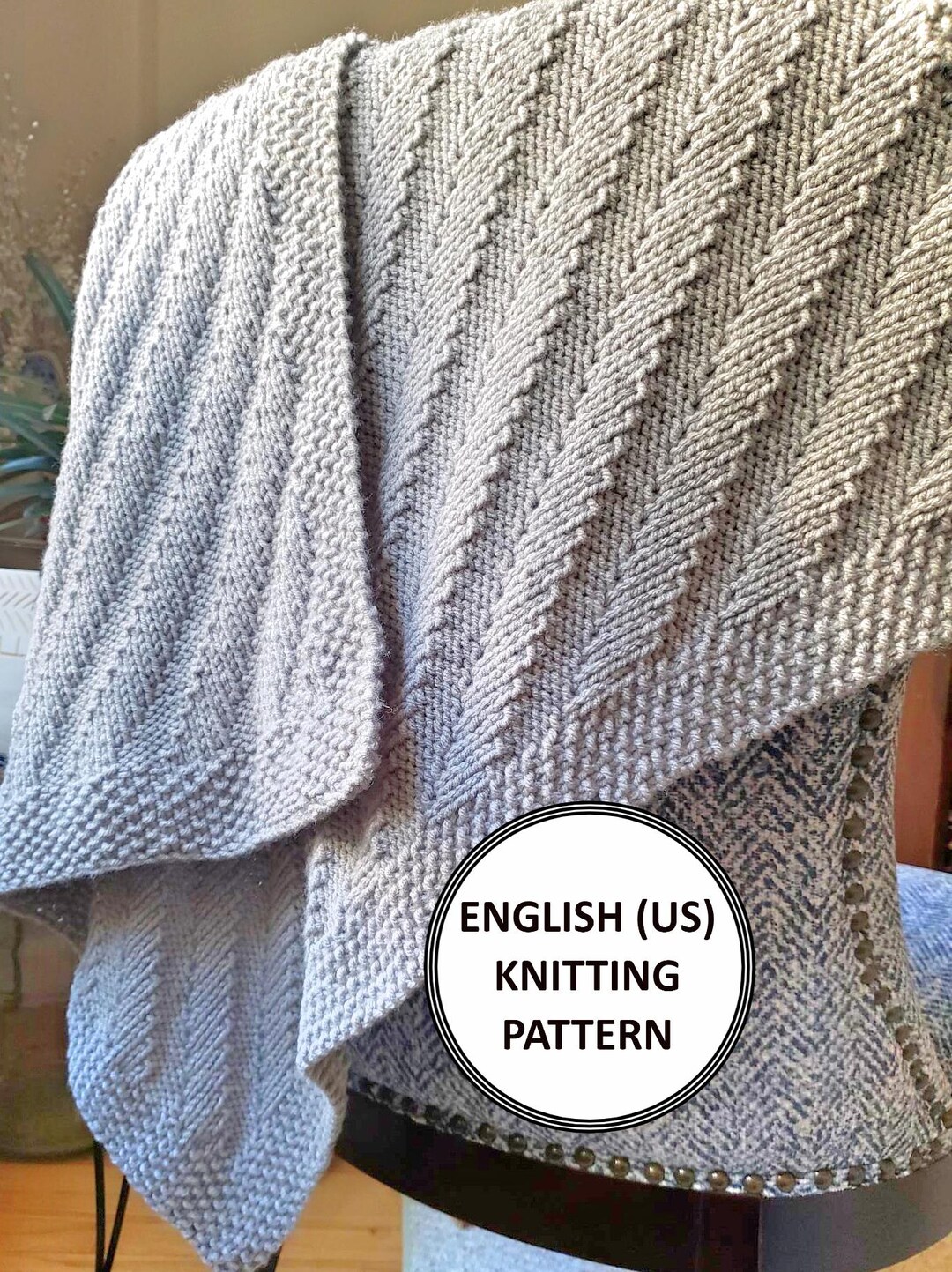 Reversible Knit Baby Blanket Knitting Pattern PDF Easy - Etsy