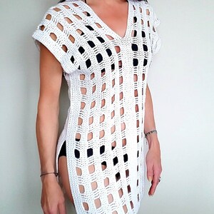 Beachcomber Cropped or Tunic Top Crochet Pattern PDF Beach Cover Up - Etsy