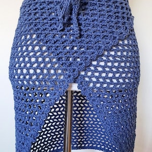 Nautical Mesh Sarong Skirt Crochet Pattern PDF Beach Cover Up - Etsy