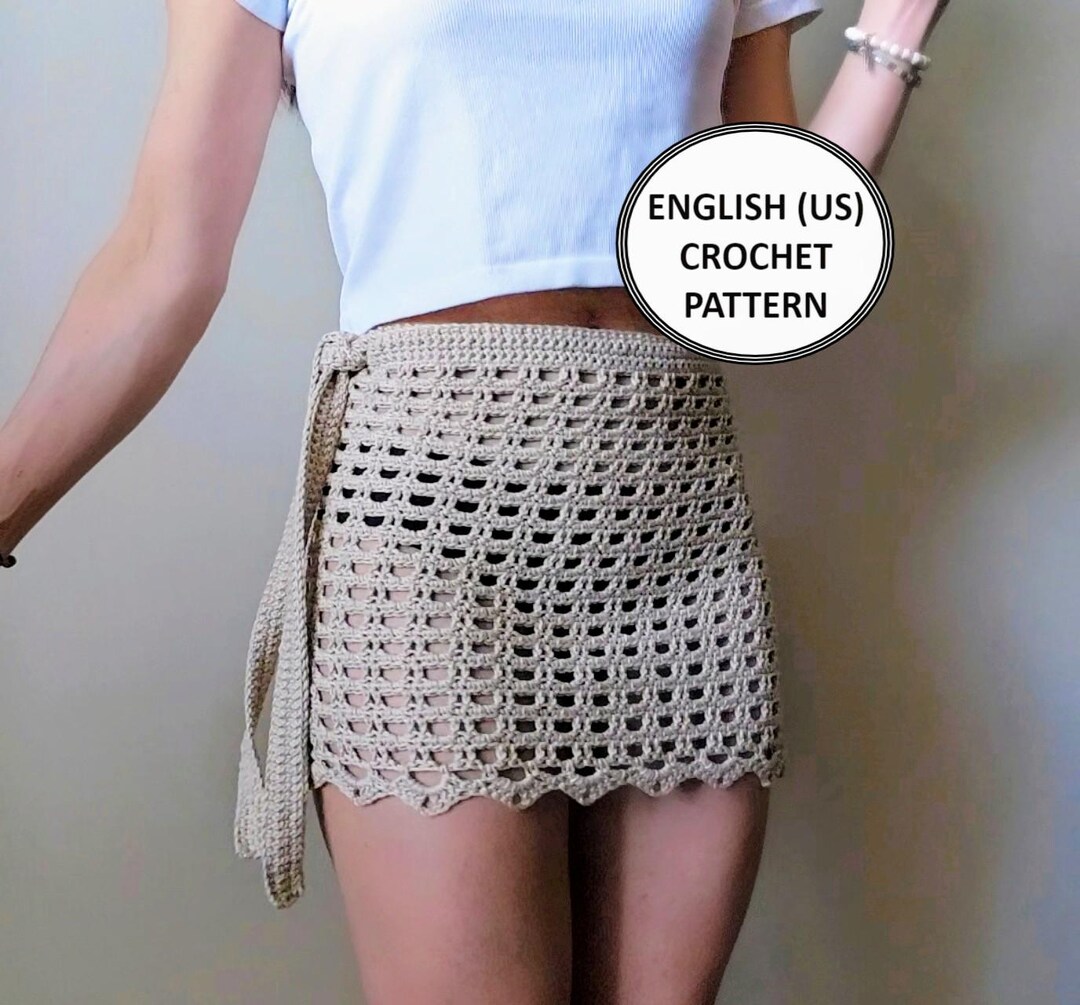 Beach Blossom Sarong Cover up Crochet Pattern PDF Easy Beginner - Etsy