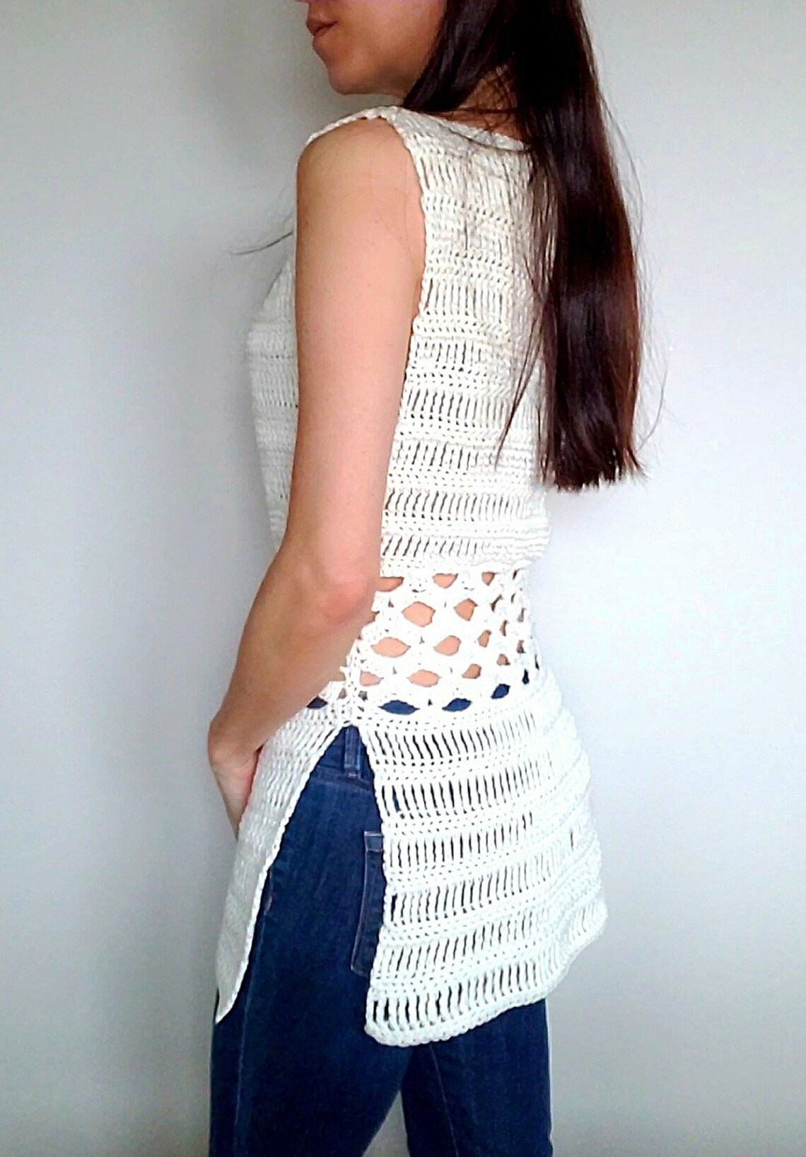 Fiesta Tunic Cover up Crochet Pattern PDF All Sizes Easy - Etsy