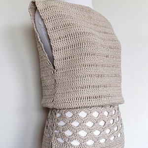 Fiesta Tunic Cover up Crochet Pattern PDF All Sizes Easy - Etsy