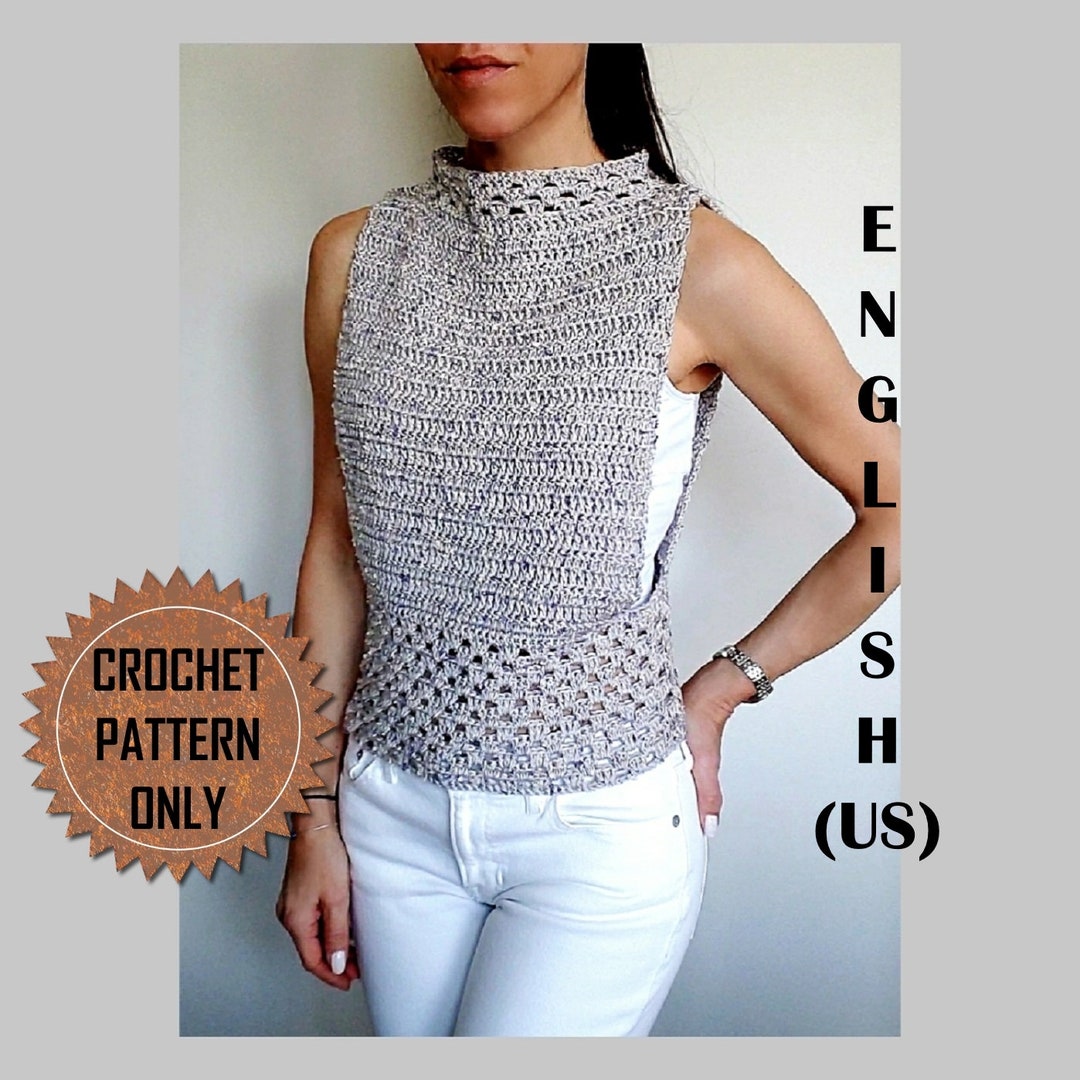 Alluring Open Sided Vest Crochet Pattern PDF Easy Beginner - Etsy