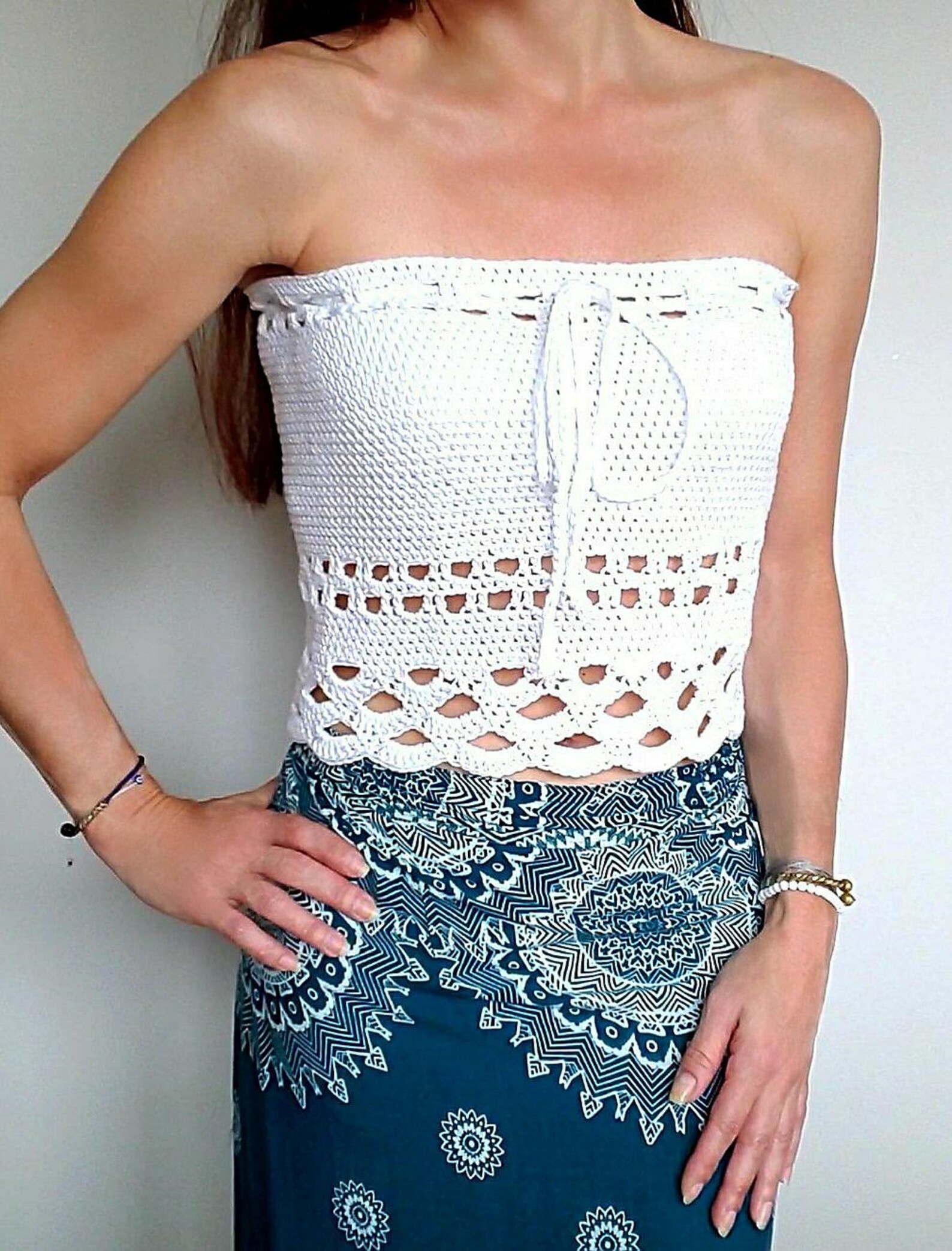 Cropped Tube Top Crochet Pattern PDF - Etsy