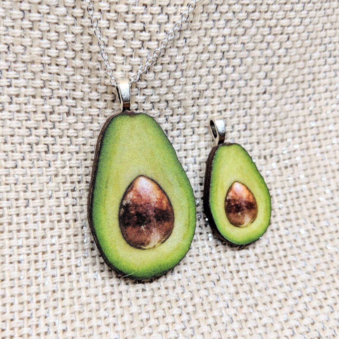 Avocado Necklace / Avocado Pendant / Avocado Jewelry / | Etsy