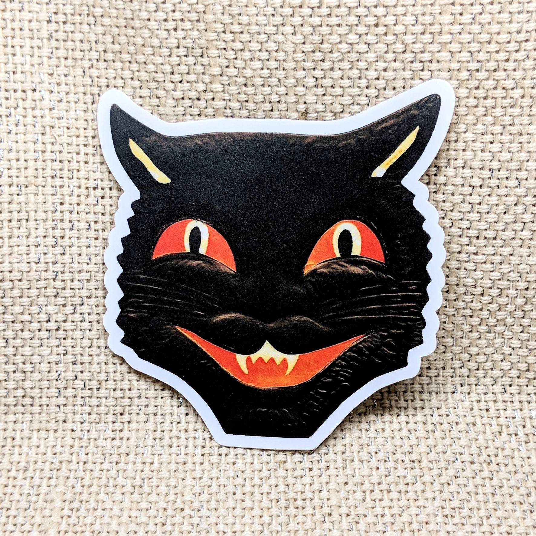 Black Cat Sticker / Bumper Sticker / Vinyl Sticker / Vintage | Etsy