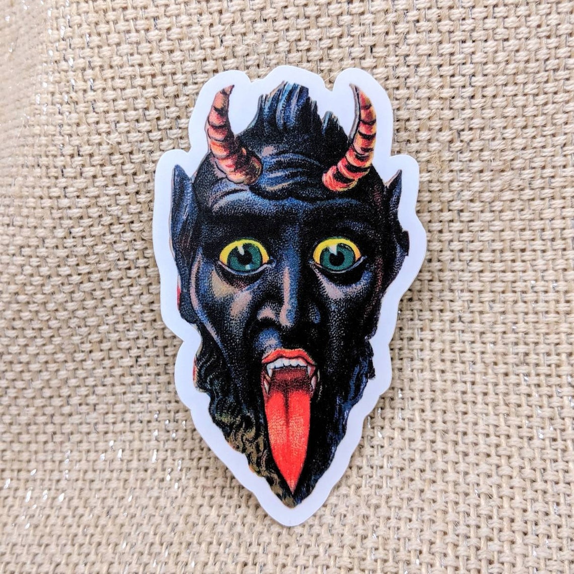 Krampus Sticker / Bumper Sticker / Vinyl Sticker / Vintage | Etsy