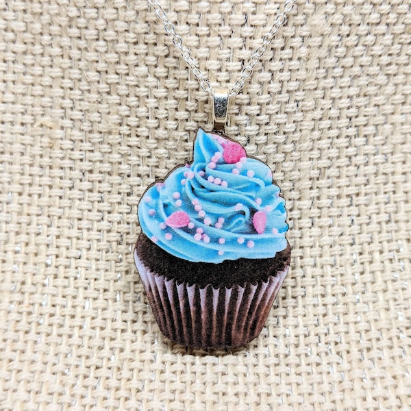 Cupcake Necklace - Etsy
