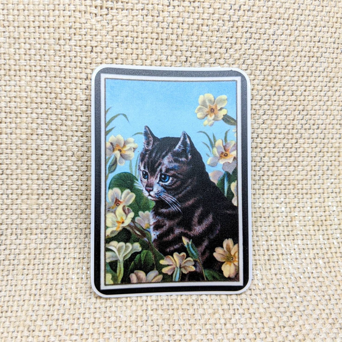 Kitten Sticker / Bumper Sticker / Vinyl Sticker / Vintage | Etsy