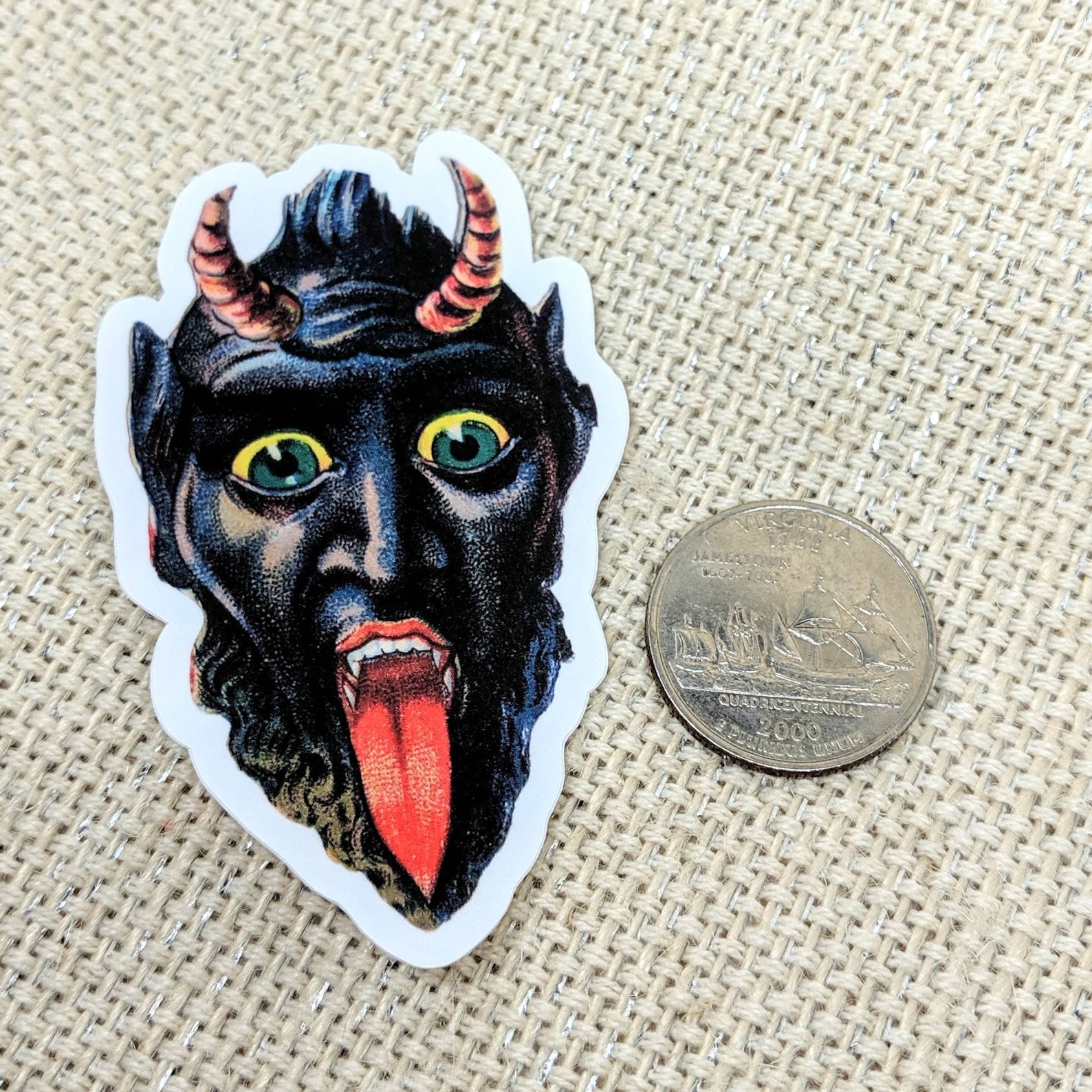 Krampus Sticker / Bumper Sticker / Vinyl Sticker / Vintage | Etsy
