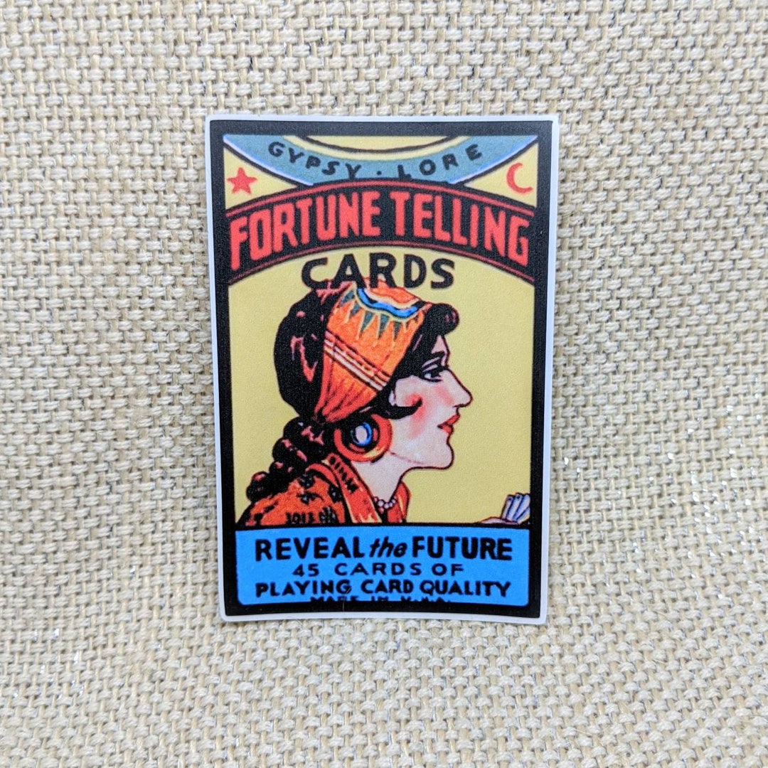 Fortune Teller Sticker / Bumper Sticker / Vinyl Sticker / Vintage Image ...
