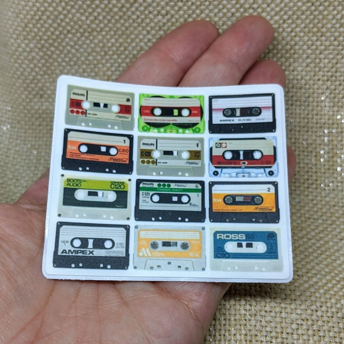 Cassette Tape Sticker / Vintage Cassette Sticker / Vinyl | Etsy