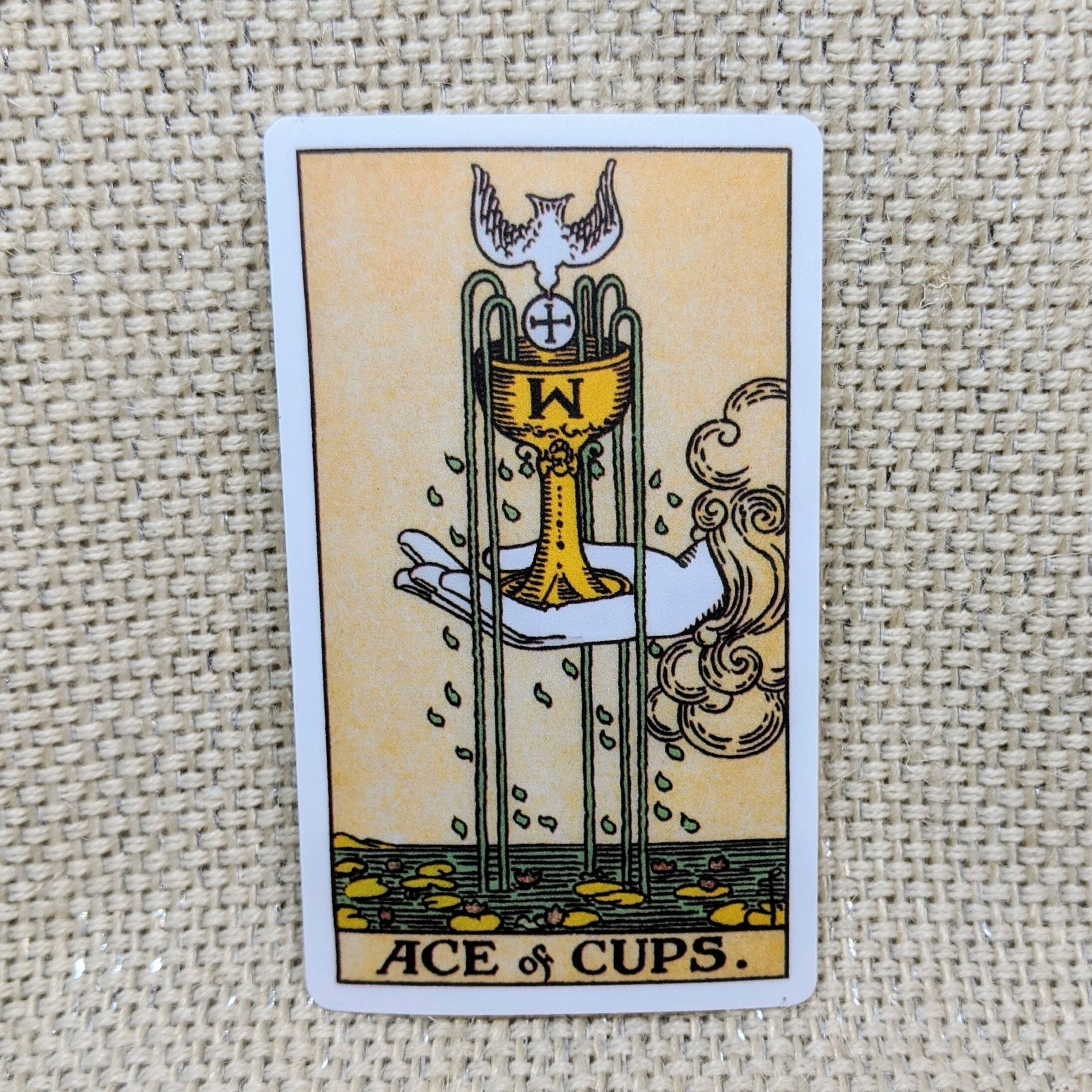 Ace of Cups Sticker / Tarot Card Sticker / Vinyl Sticker / | Etsy