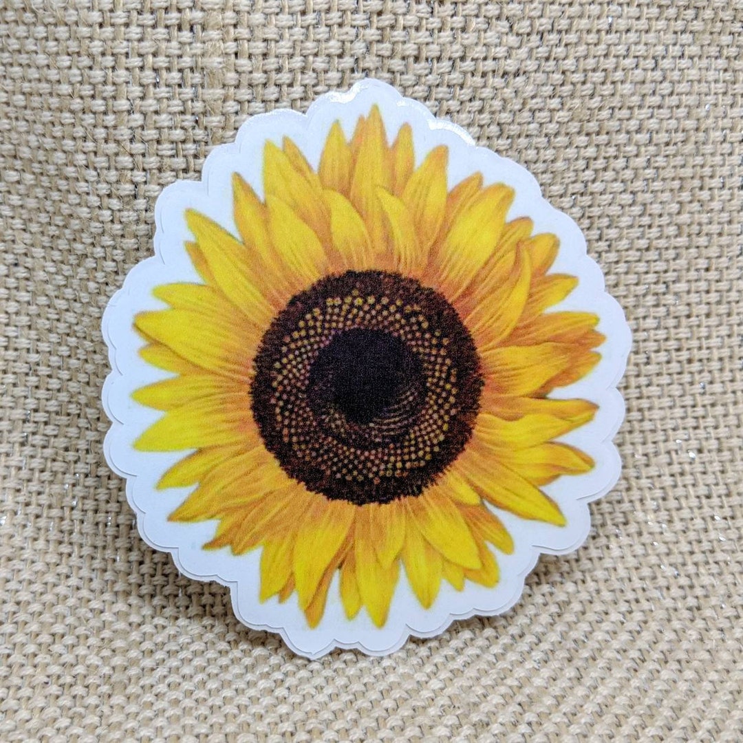 Sunflower Sticker / Bumper Sticker / Vinyl Sticker / Vintage - Etsy