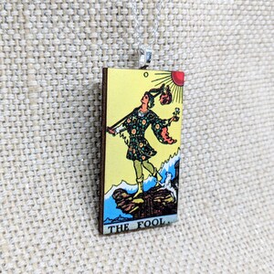 The Fool Pendant / the Fool Necklace / the Fool Tarot Card - Etsy