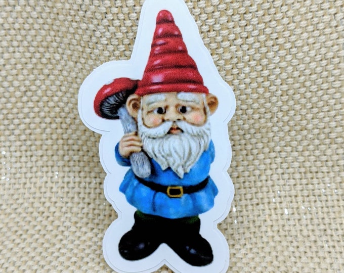 Gnome Sticker / Bumper Sticker / Vinyl Sticker / Vintage Image / Phone ...
