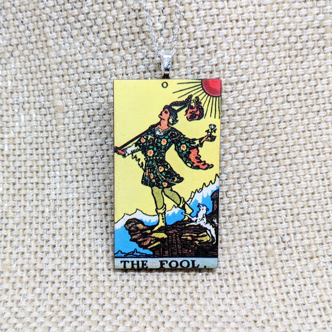The Fool Pendant / the Fool Necklace / the Fool Tarot Card - Etsy