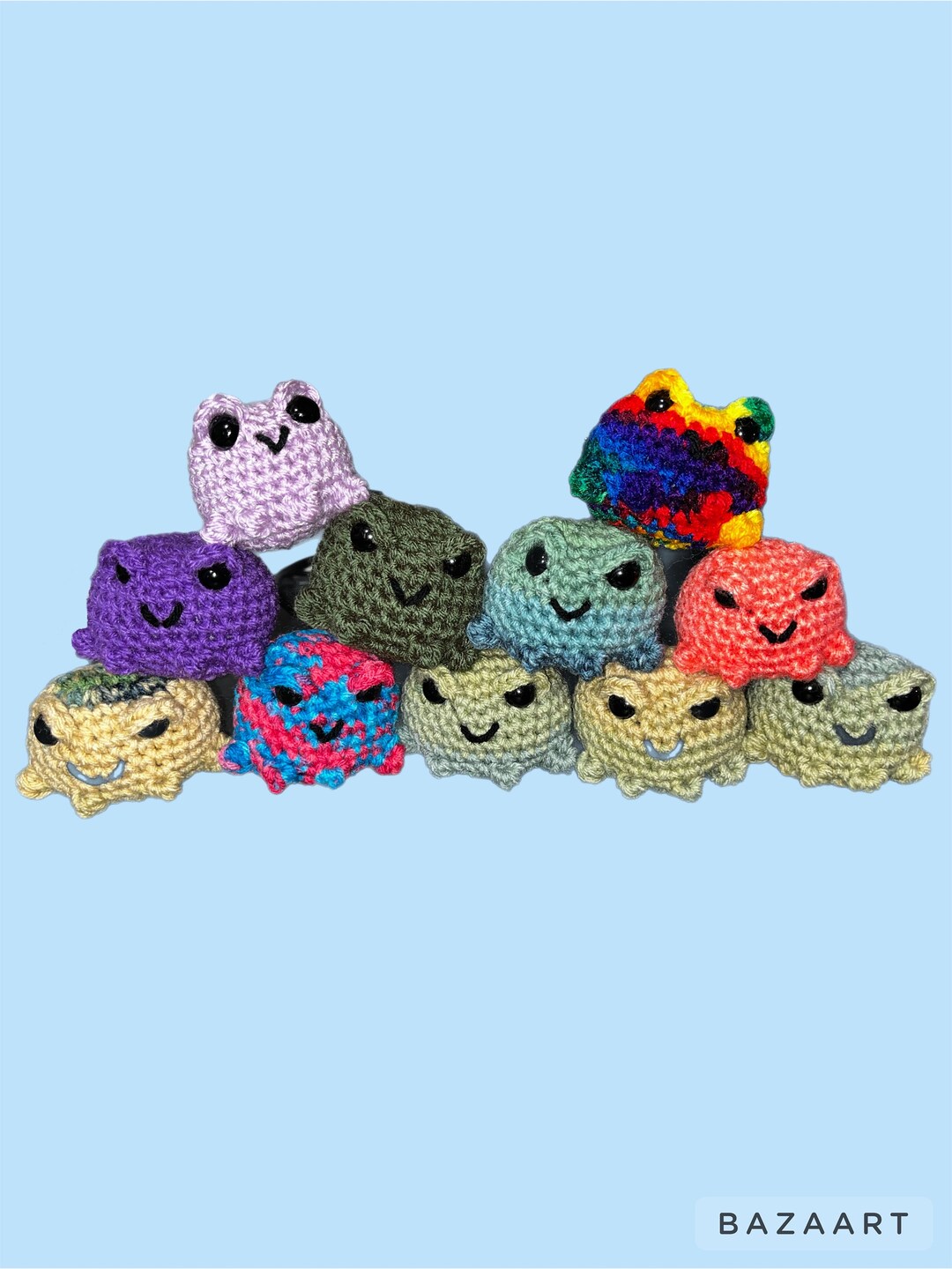 Amigurumi Pocket Buddy Frog - Etsy