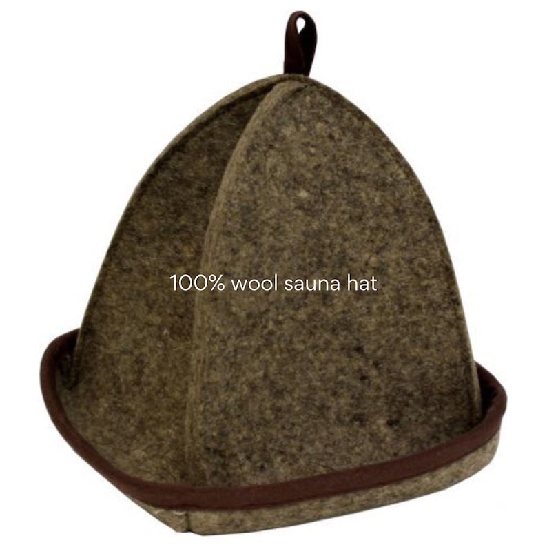 Felted Wool Sauna Hat, Finnish Design, Heat Protection - Etsy