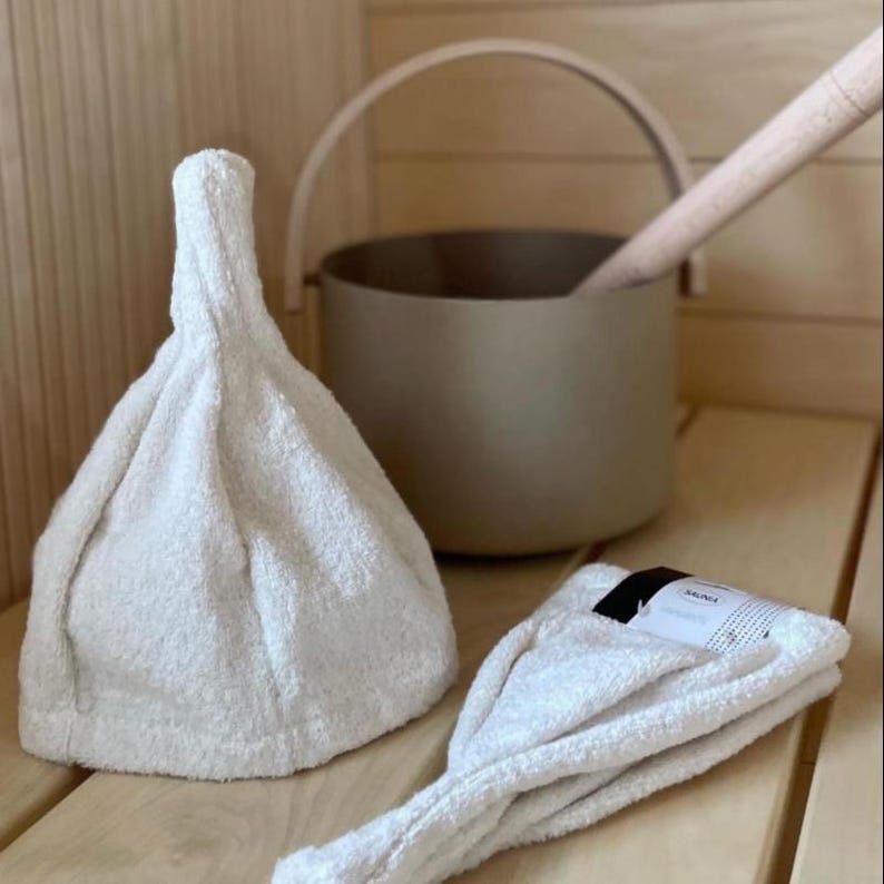 Linen Sauna Hat, Scandinavian Design, Finnish Sauna Gift - Etsy