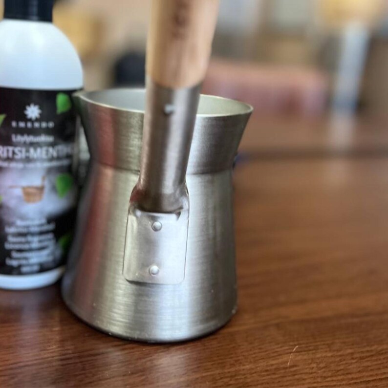 Sauna Ladle/watering Jug, Aluminium Ladle and Heat-treated Bamboo ...