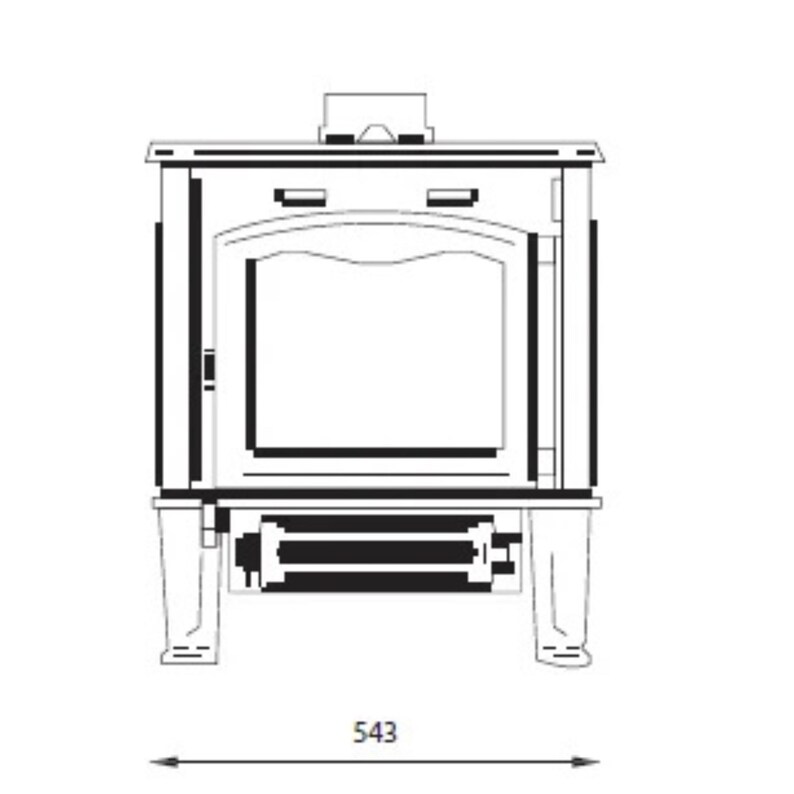 Cast Iron Wood Burning Stove | 12kw Heater, Cooking Top - Etsy
