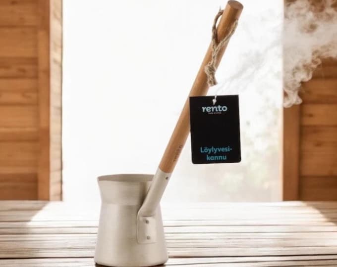 Sauna Ladle/watering Jug, Aluminium Ladle and Heat-treated Bamboo ...