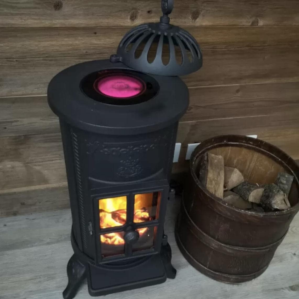 Westbo Carl 120 Cast Iron Wood Stove – Swedish Cooking Plate Fireplace ...