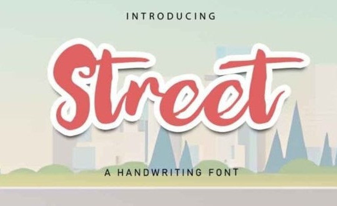 Street Font, Script Font, Handwritten Font, Wedding Font, Signature ...