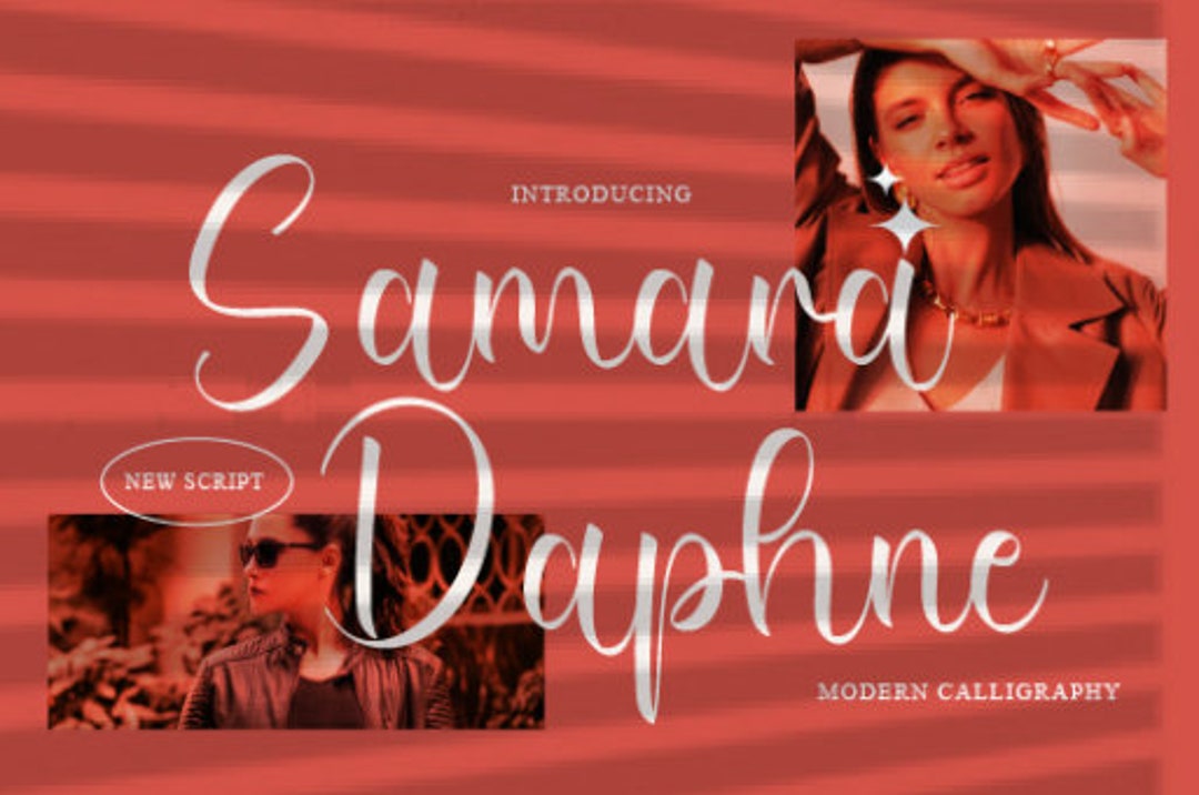 Samara Daphne Font, Handwritten Font, Wedding Font, Cricut Fonts ...