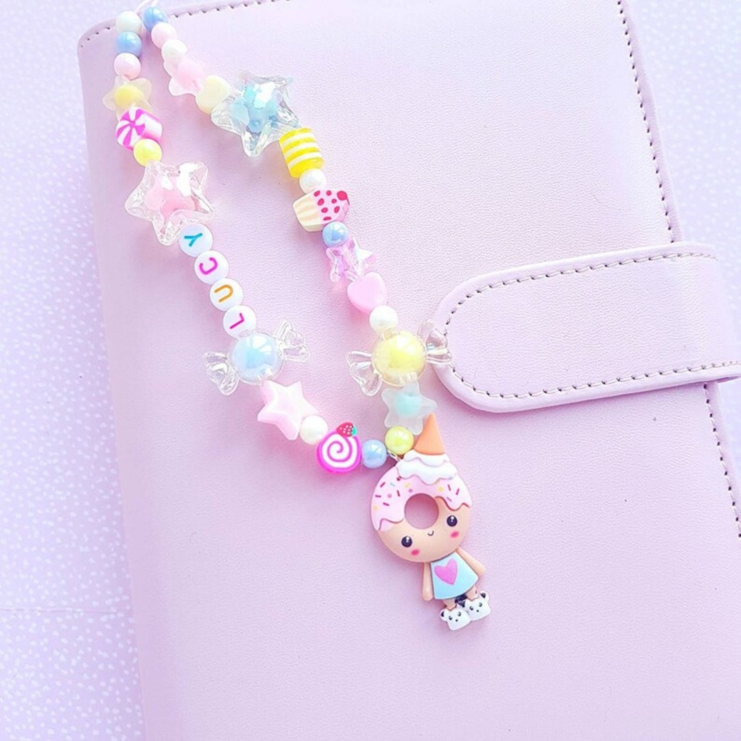 Cute Kawaii Phone Charms, Girl Phone Chain, Pink Phone Strap, Unicorn ...