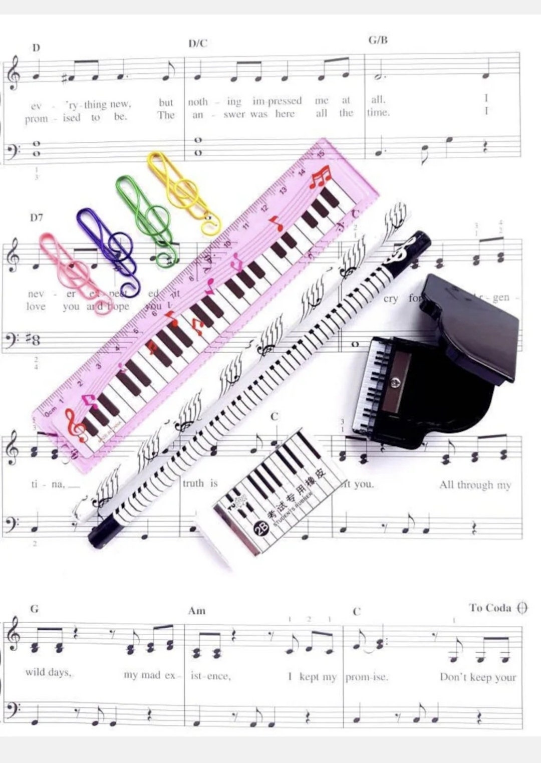 Musical Stationery, Music Teacher Gift, Back to School, Music Lesson ...