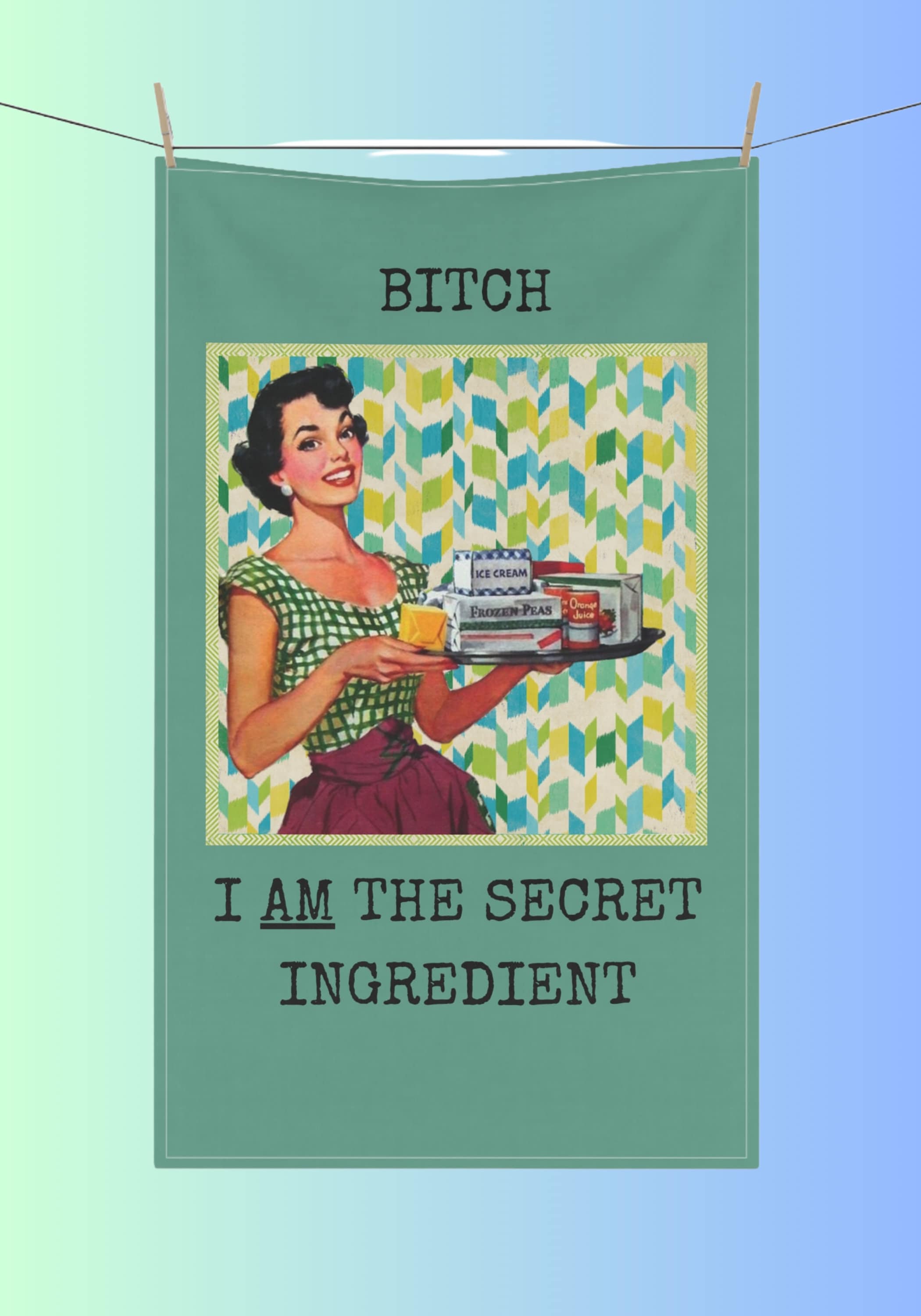 Bitch I Am the Secret Ingredient, Vintage Style Funny Humorous Tea ...