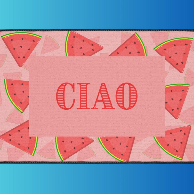 Ciao Doormat - Etsy