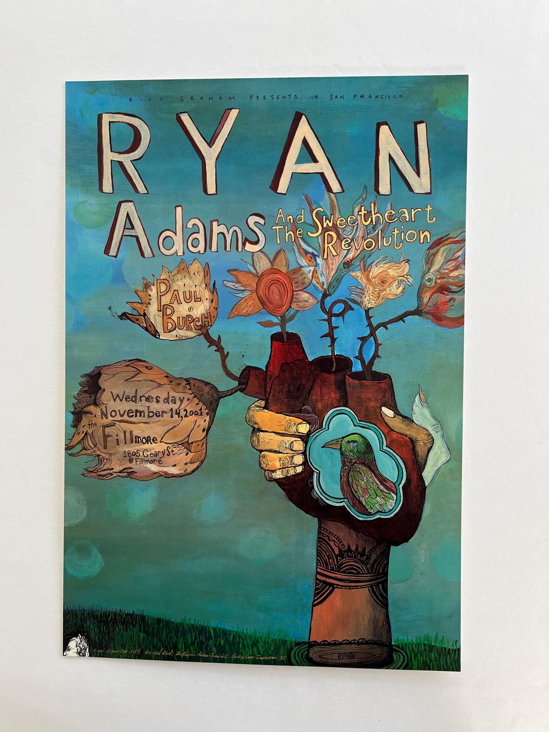 Ryan Adams Fillmore West 2001 Bill Graham F-493 Original Concert Poster ...