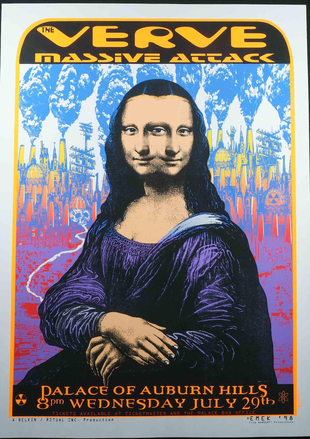 Emek the Verve 1998 Detroit Concert Poster - Etsy