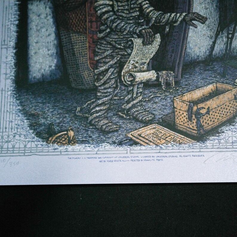 Marq Spusta the Mummy Universal Monsters Elite 2017 Poster - Etsy