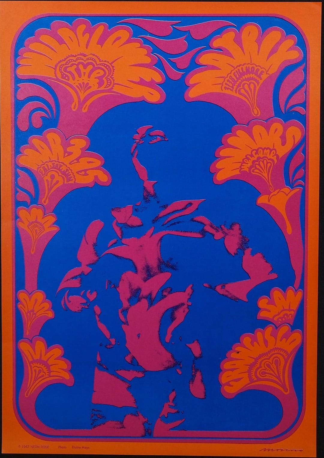 Victor Moscoso Wildflower 1967 Fillmore NR-9 Concert Poster - Etsy