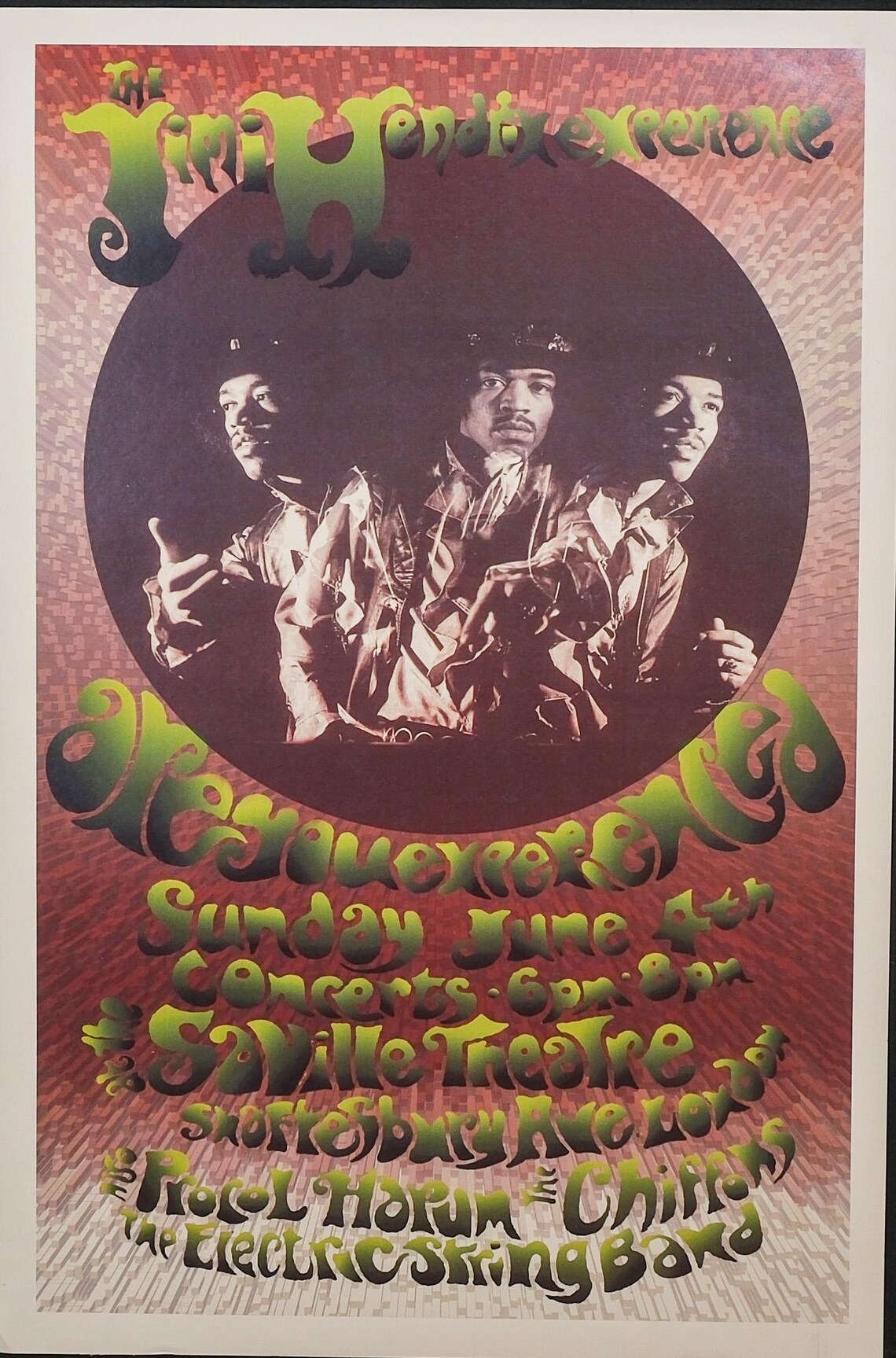 Jimi Hendrix 1967 Saville Theatre Concert Poster - Etsy