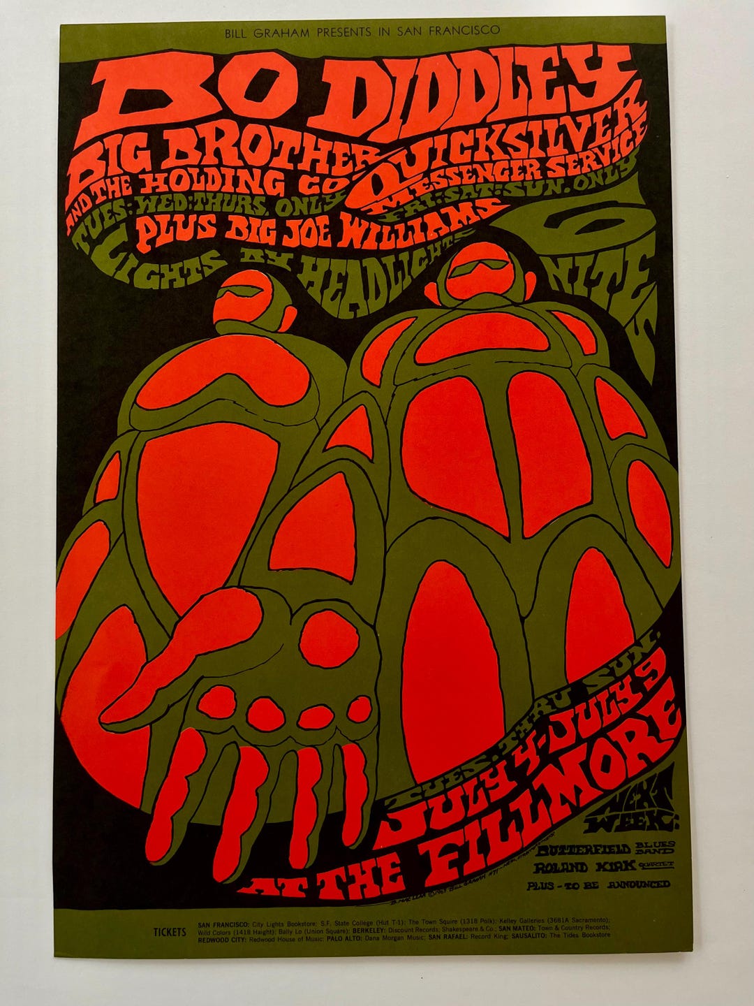 Bo Diddley Fillmore Auditorium 1967 BG-71 Bonnie Maclean Original ...