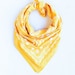 Yellow Bandana, Bandana for Women, Hand Printed Bandana, Made in USA ...