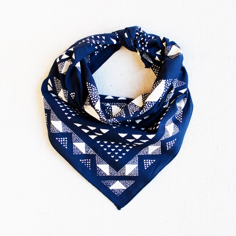 Mens Blue Indigo Bandana - Etsy